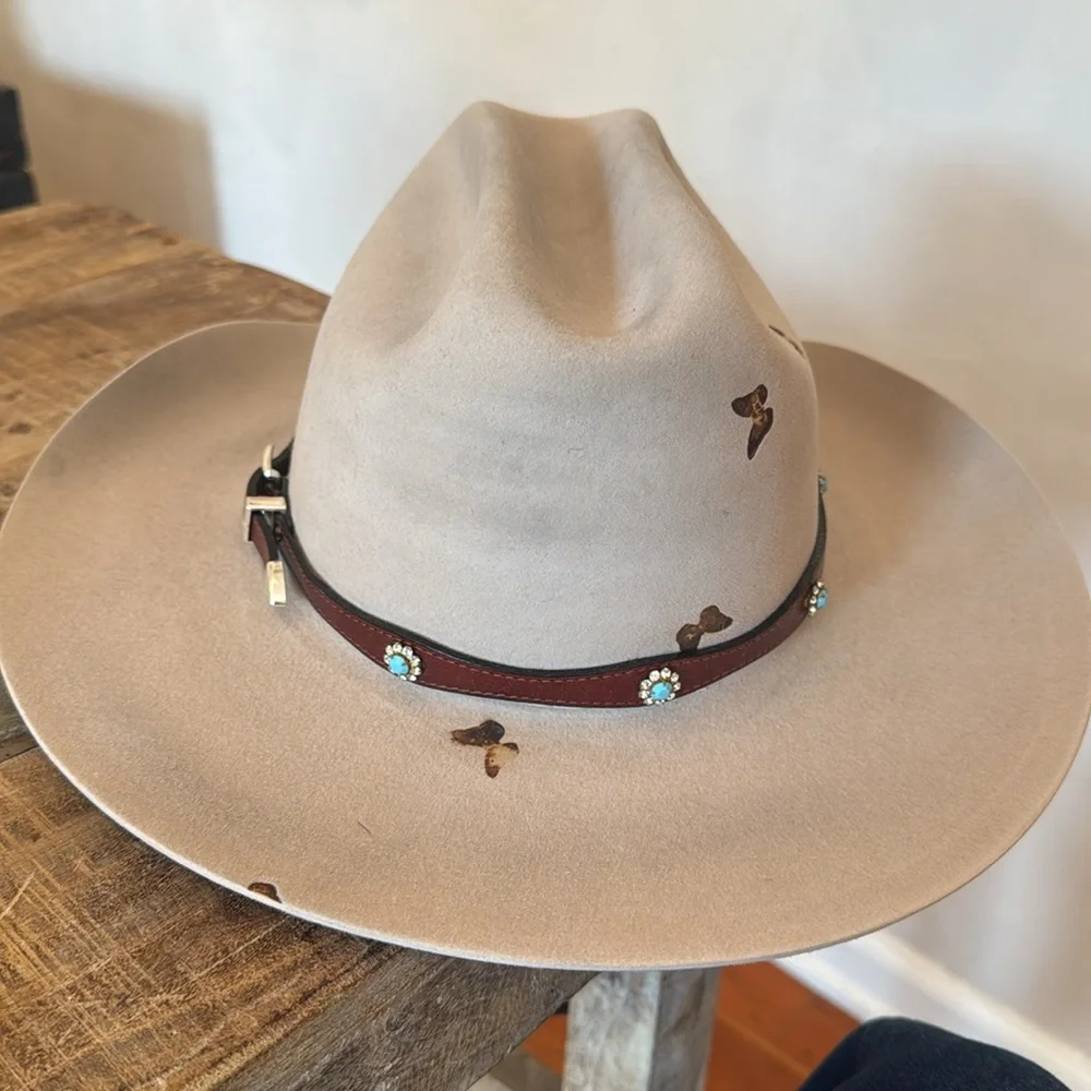 Stetson | Accessories | Custom Butterfly Stetson 6x Cowboy Hat 59cm 7 ...